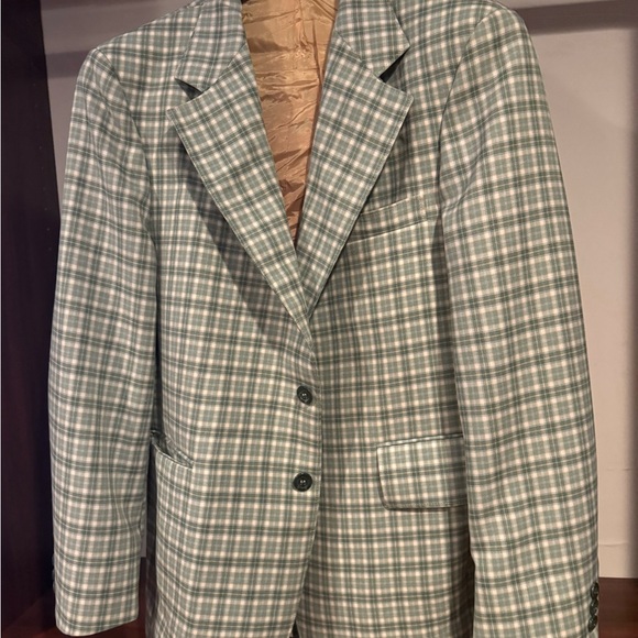 jcpenney | Suits & Blazers | Mens Vintage Jc Penny Green Plaid Blazer ...